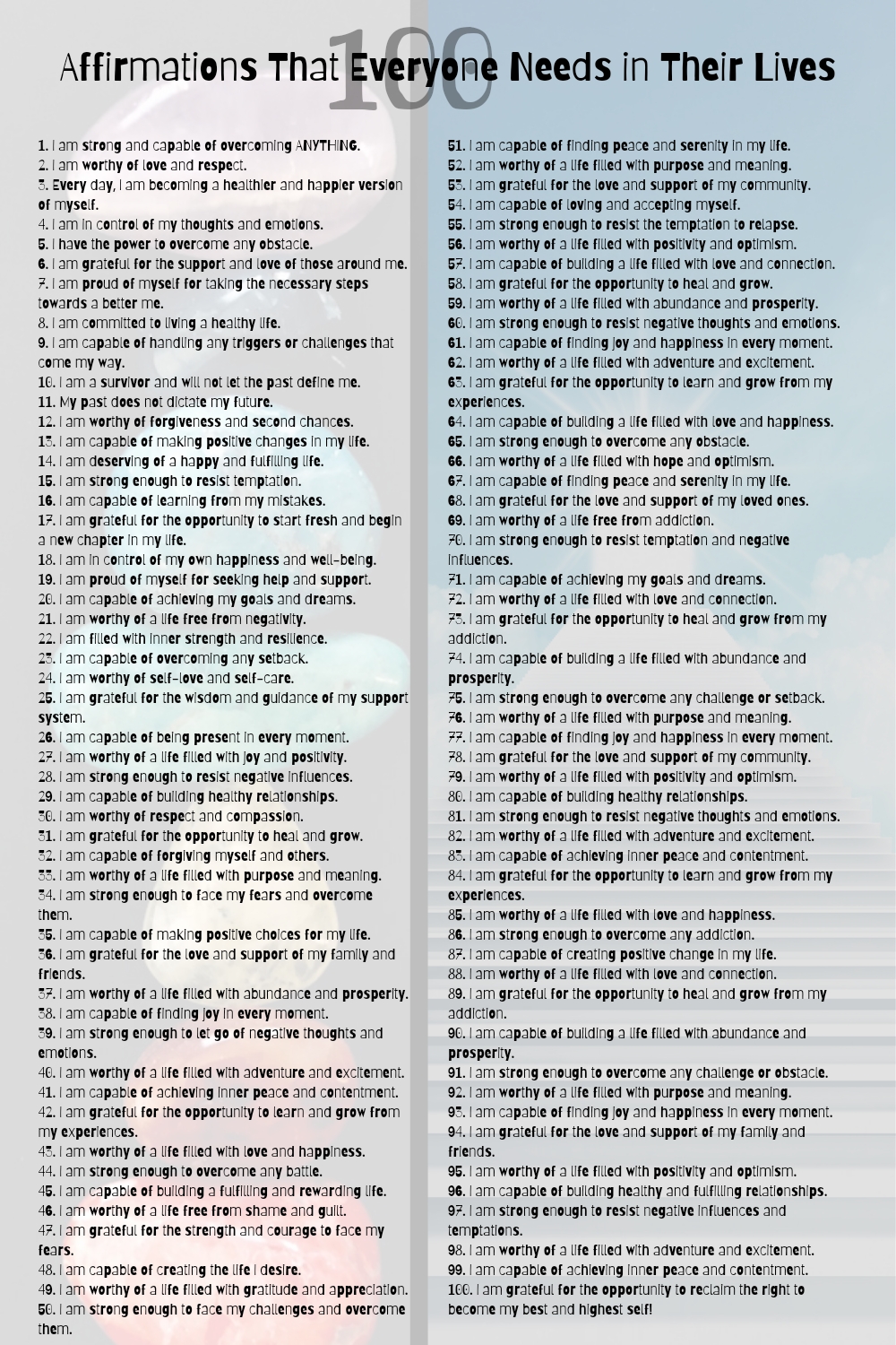 Affirmations For Recovery: How They Can Help In Addiction